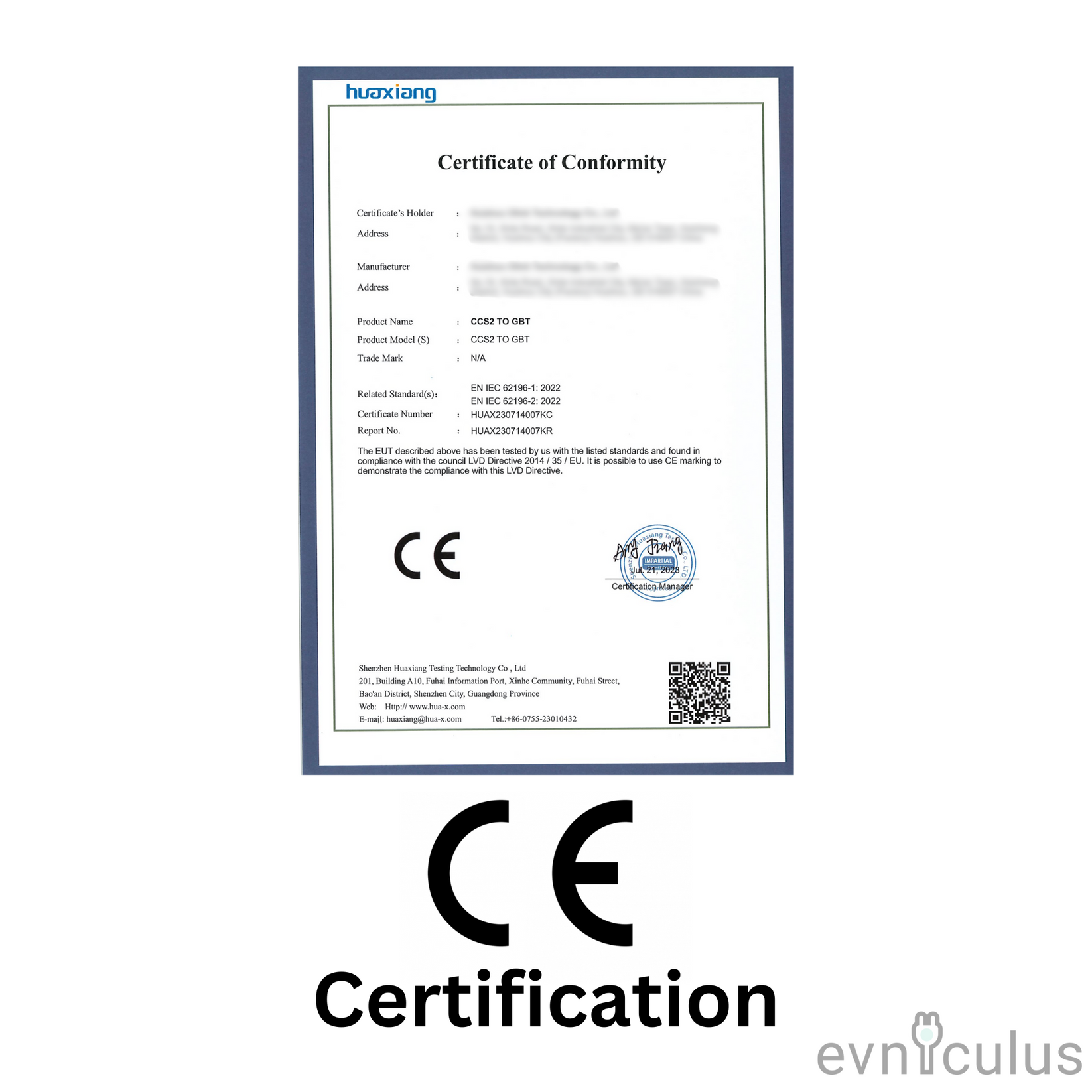 CCS Combo 2 to GBT Adapter For Chinese EV | EVniculus